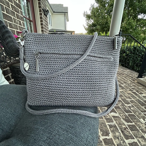 The Sak | Bags | The Sak Crochet Crossbody Bag In Grey Color | Poshmark